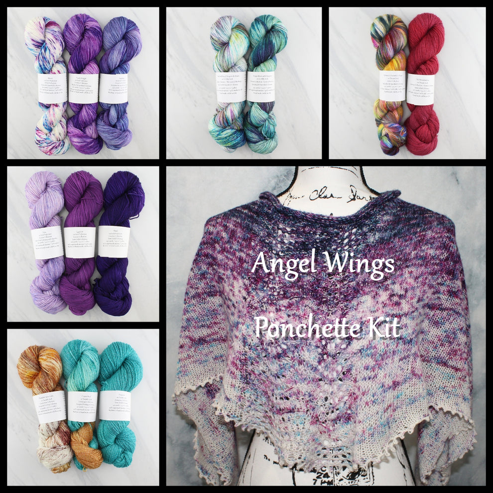 ANGEL WINGS PONCHETTE KIT - Dyed to Order – Purple Lamb