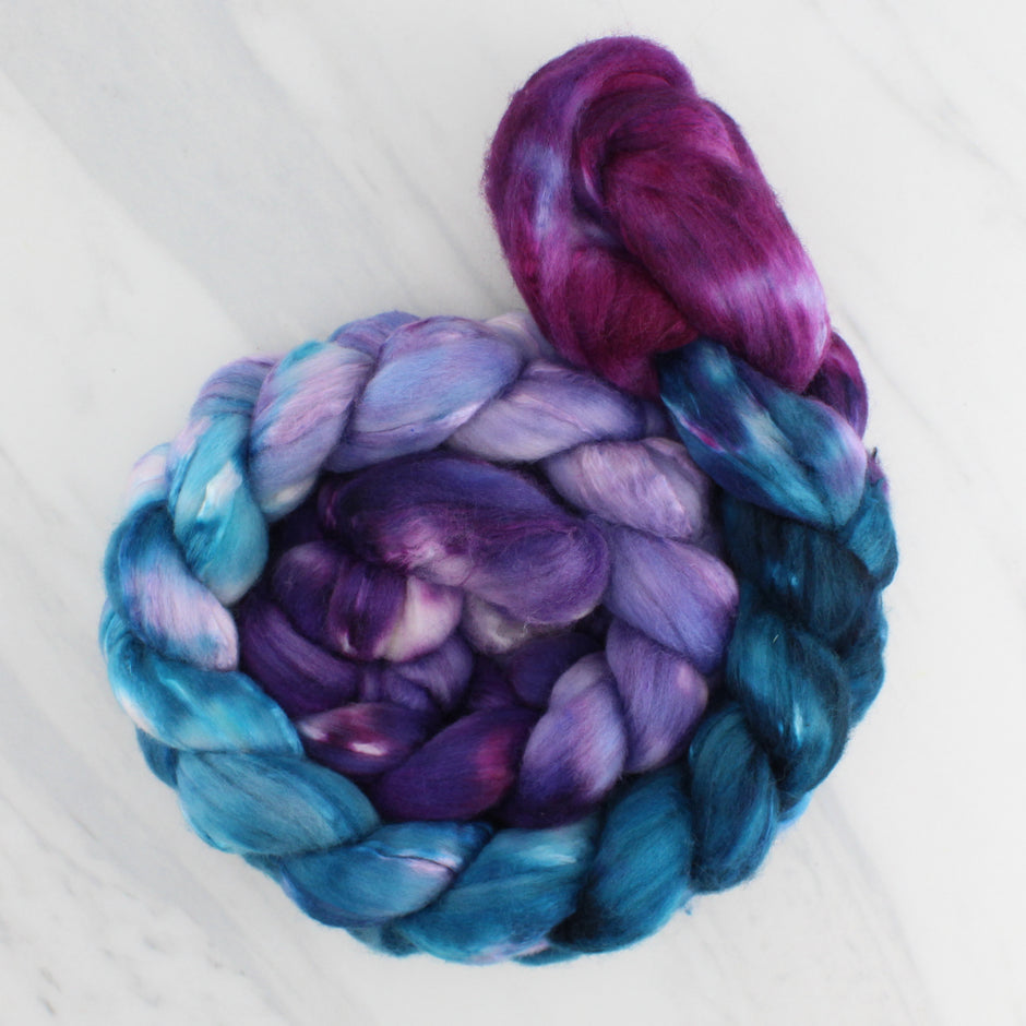 Fiber to Spin and Felt Made by Purple Lamb Fiber Arts