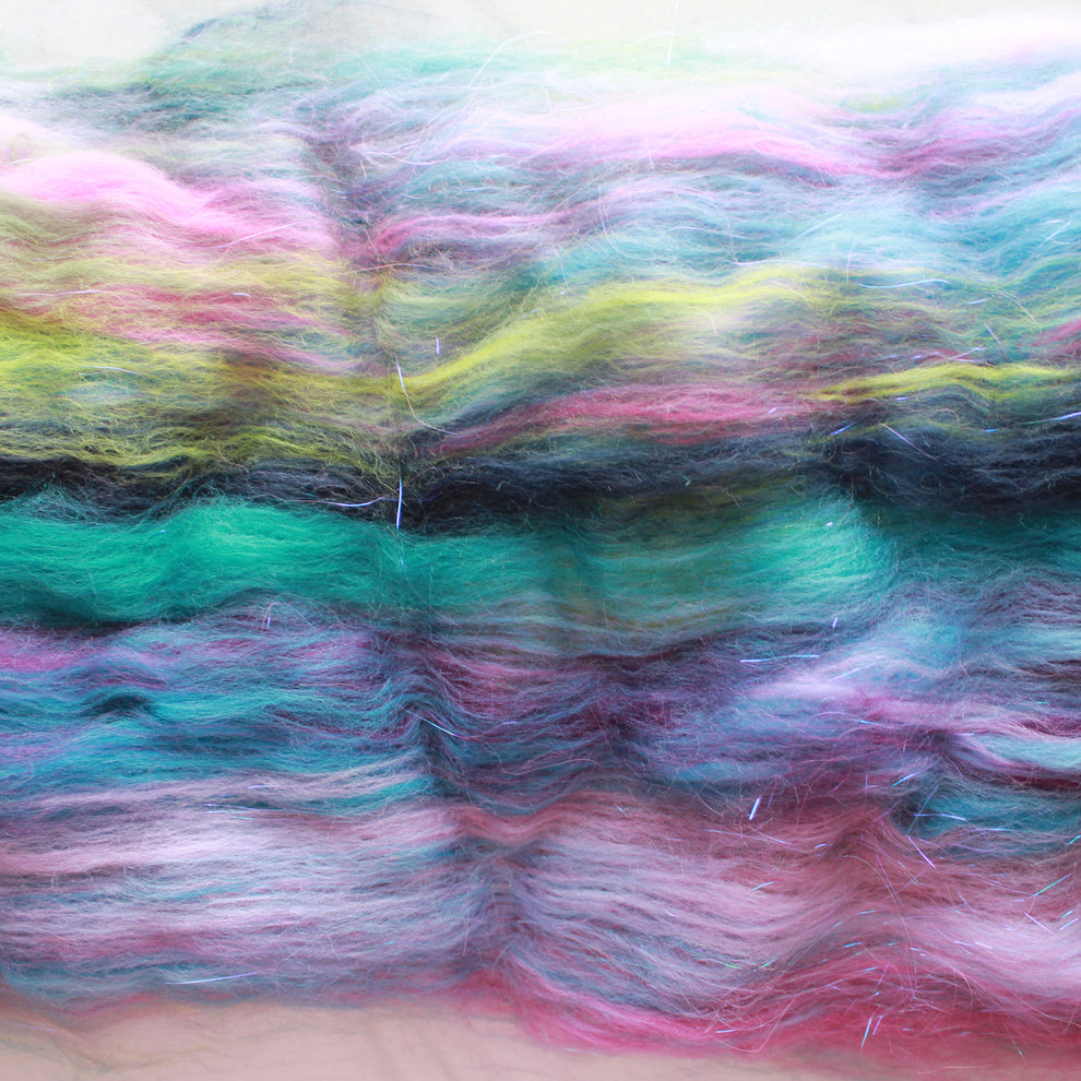 LAKE COMO Spinning Fiber Batt made by Purple Lamb