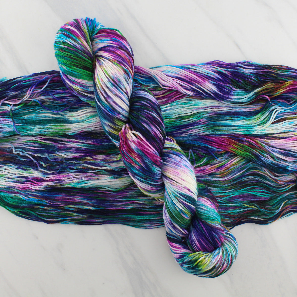 NORTHERN LIGHTS Hand-Dyed Yarn on Sock Perfection made by Purple Lamb