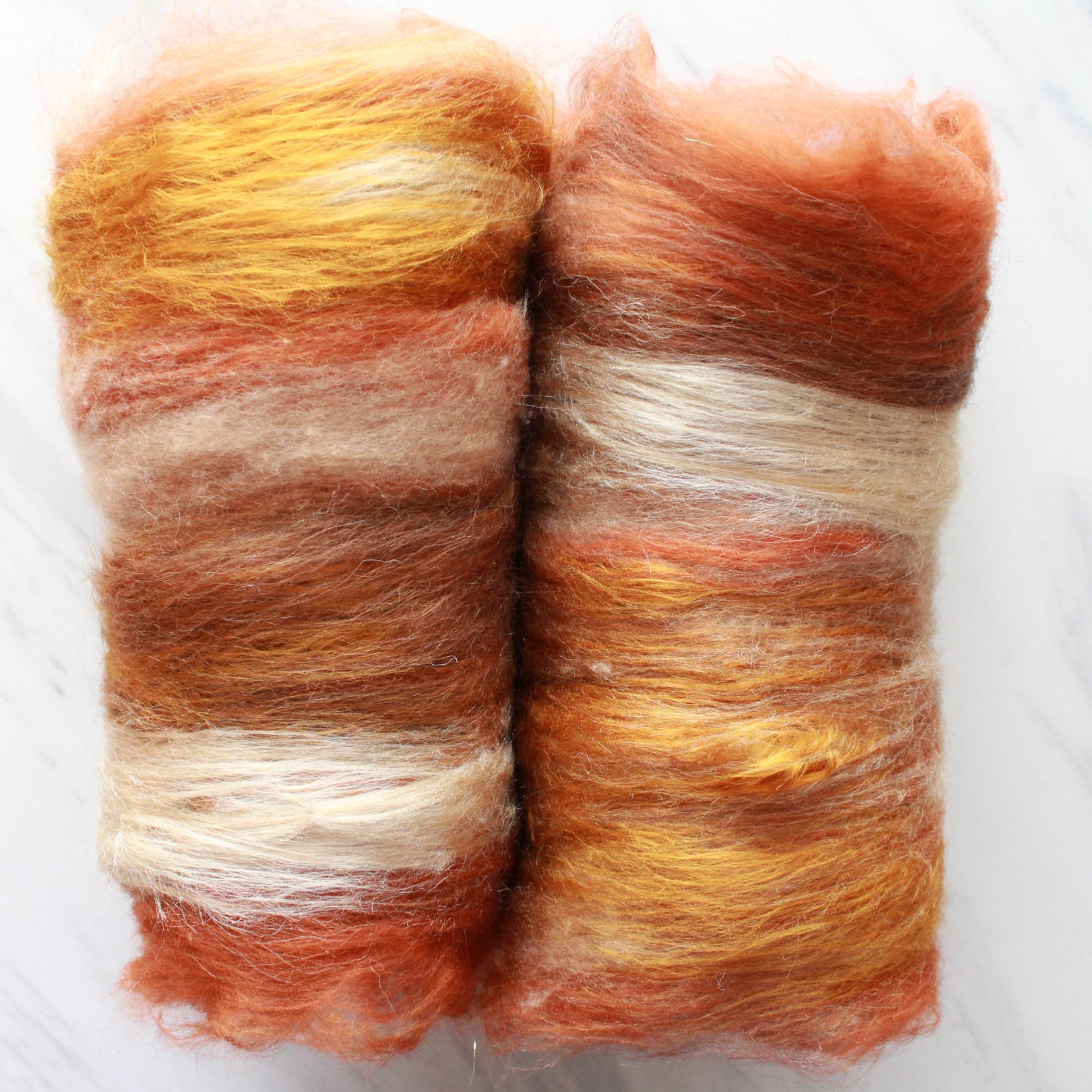 PUMPKIN SPICE LATTE Art Batts to Spin or Felt made by Purple Lamb