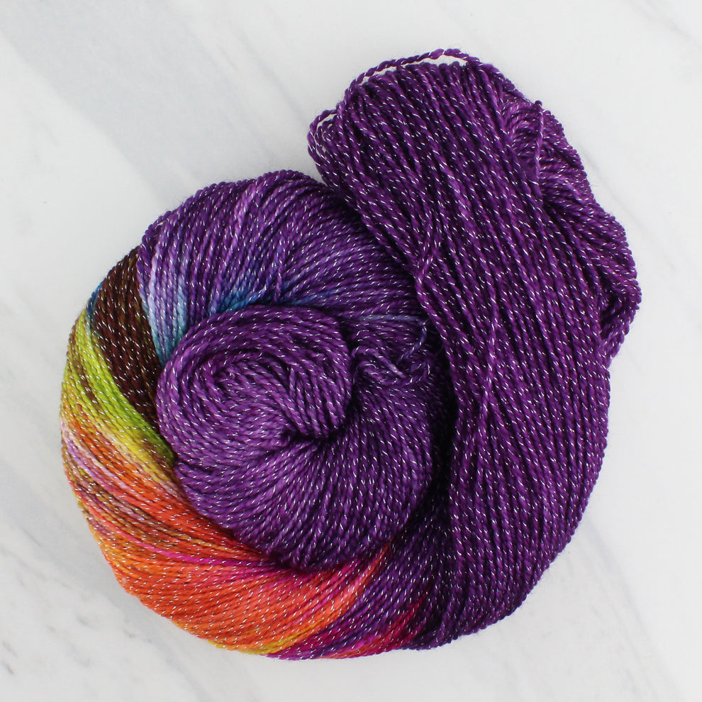 PURPLE PRISM Hand Dyed on Twinkle Fingering - Assigned Pooling Yarn ...