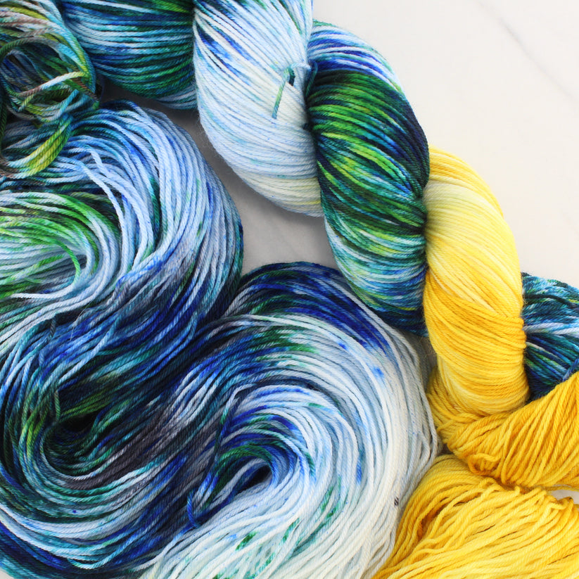 VAN GOGH'S STARRY NIGHT - Yarn Dyed to Order – Purple Lamb