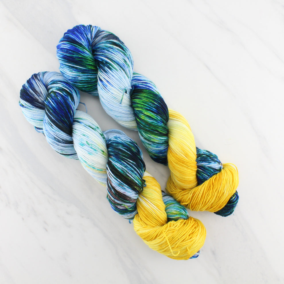 VAN GOGH'S STARRY NIGHT - Yarn Dyed to Order – Purple Lamb