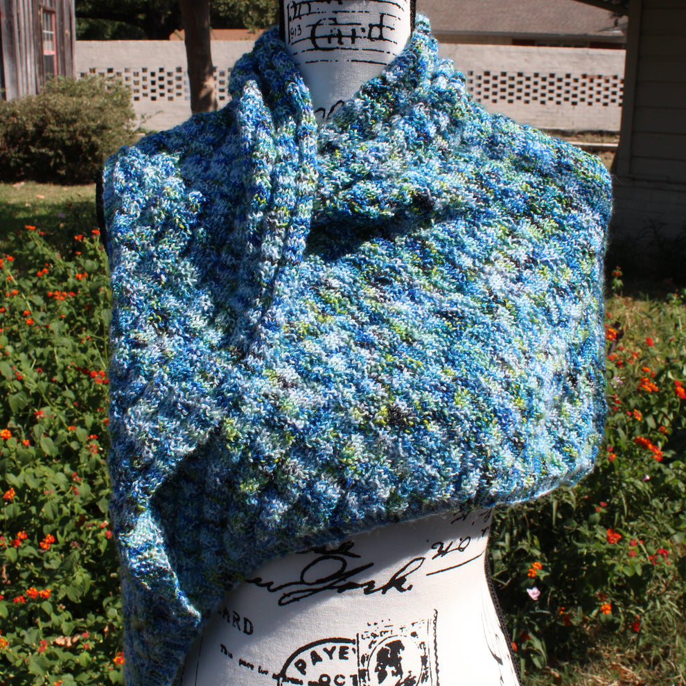 RIPPLING WINGS SHAWL - KNITTING PATTERN – Purple Lamb