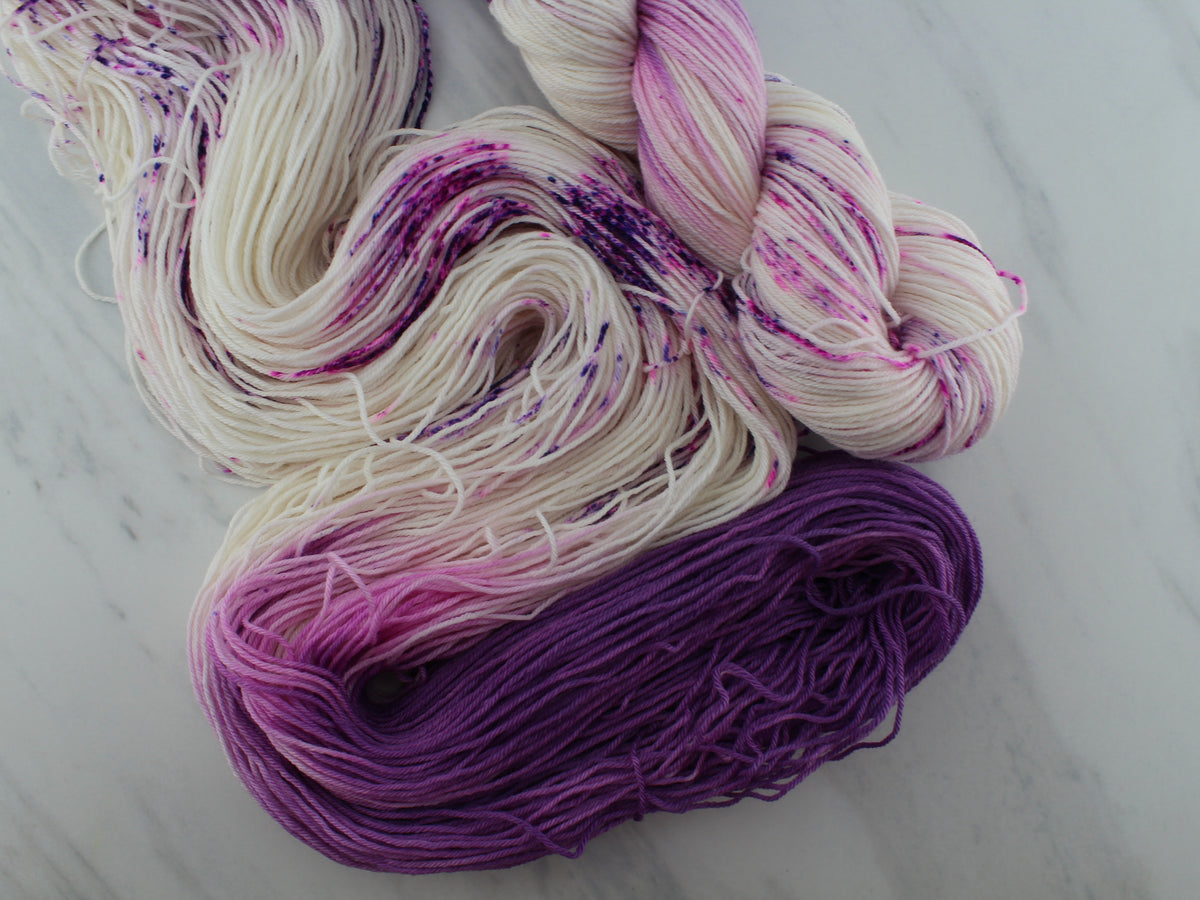CROCUSES IN SNOW Indie-Dyed Yarn on Sock Perfection - Assigned Pooling ...