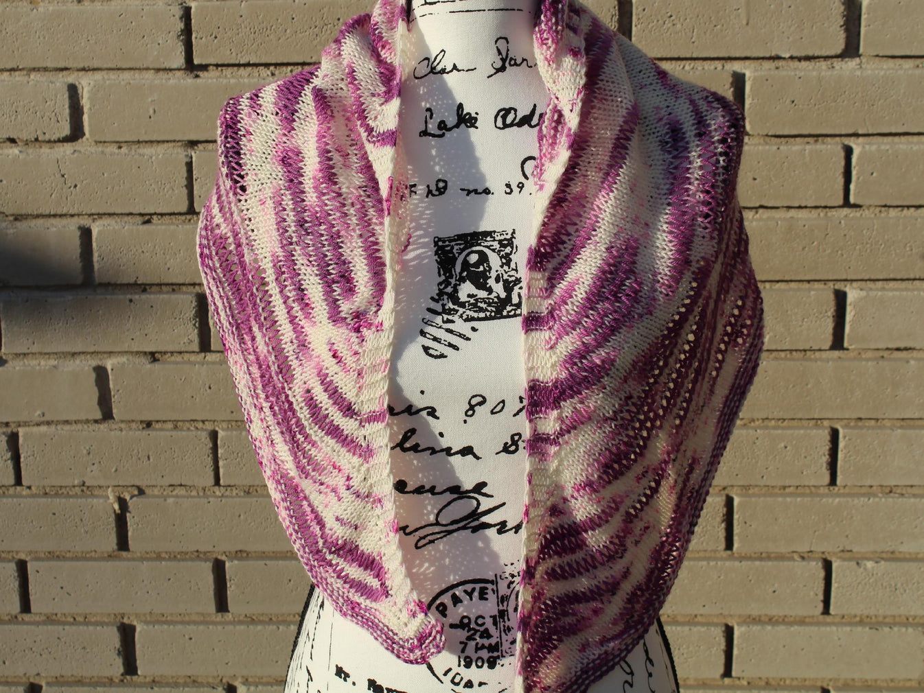 THE LONG WAY ROUND - Assigned Pooling Knitting Pattern - Purple Lamb