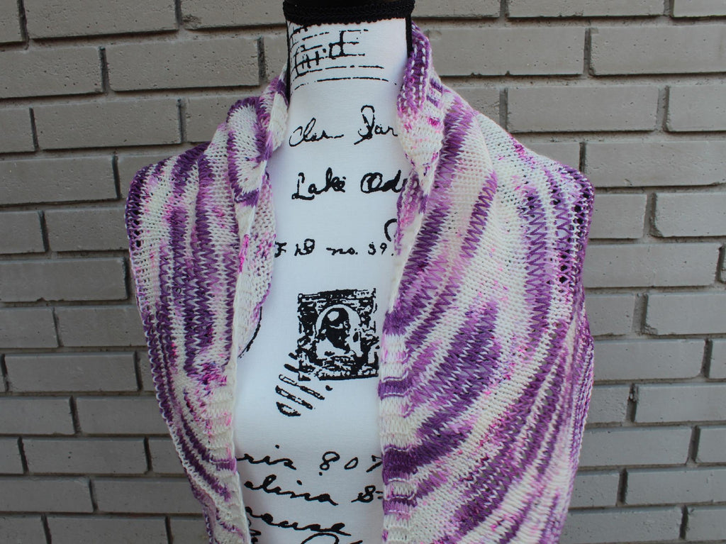 THE LONG WAY ROUND - Assigned Pooling Knitting Pattern - Purple Lamb